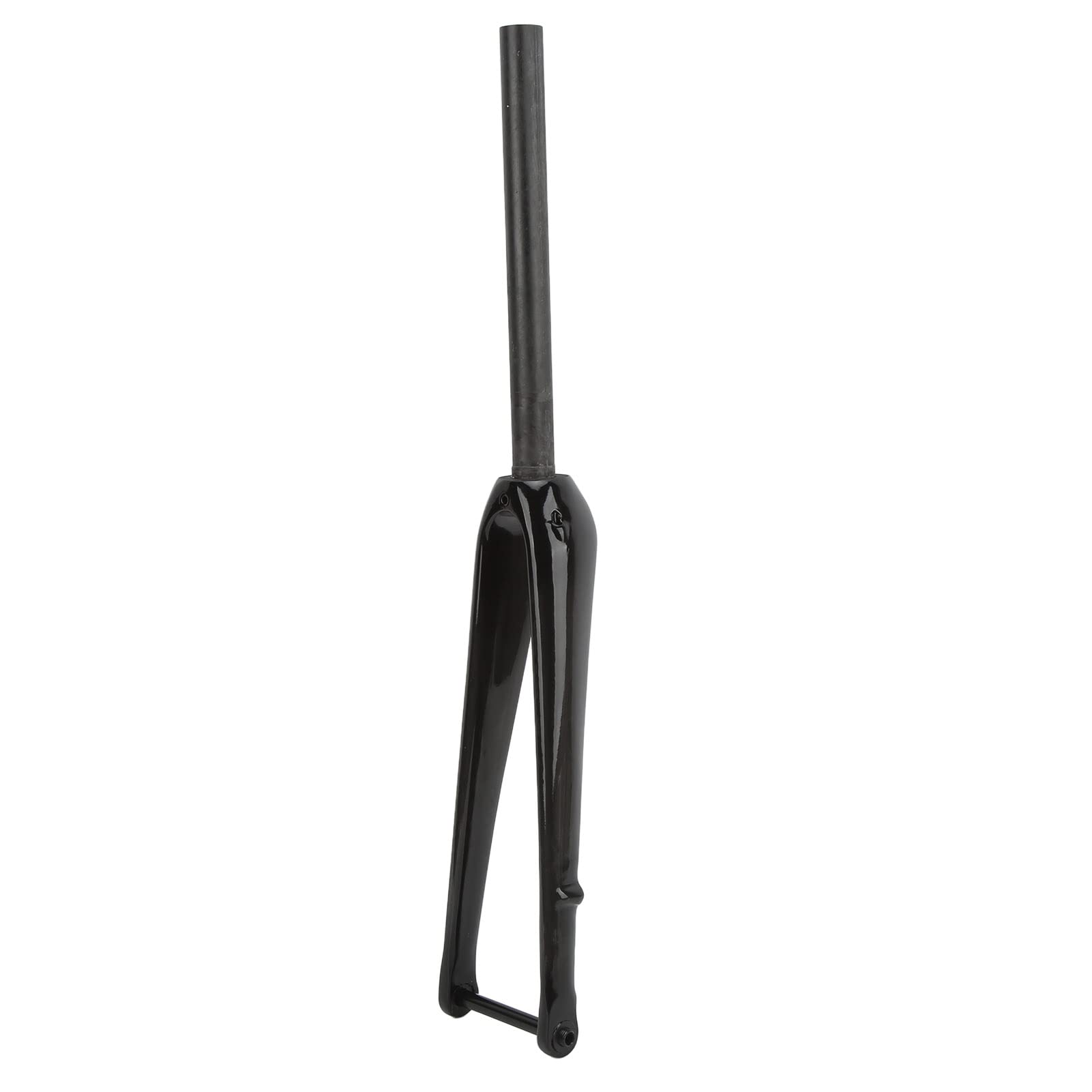 Carbon Fiber Straight Tube Fork, Road Bike Fork Rigid High Strength Lightweight for Riding(UD Bright)