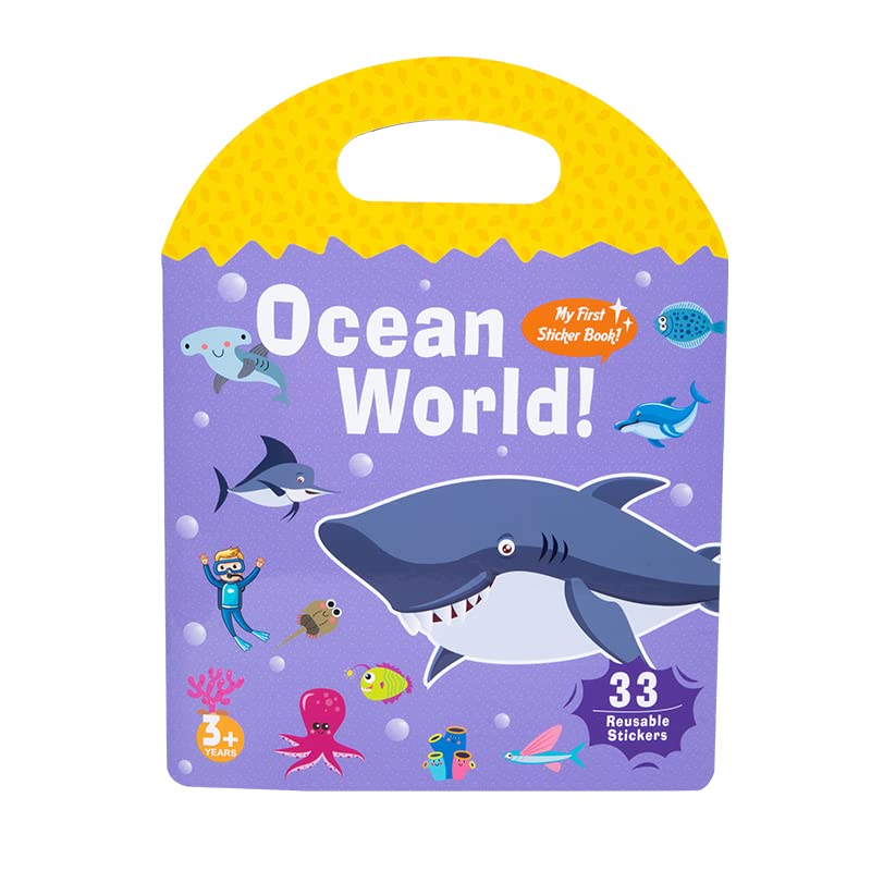 Stickers Book for Kids，3D Jelly Stickers，Reusable Stickers Book for Boys&Girls, 33pcs Reusable and Removable Stickers Kids Birthday Party Decorations for Wall Home Room