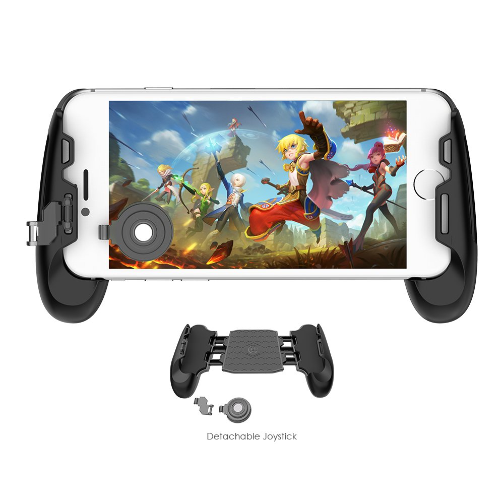 GameSir F1 Grip Game Controller Mobile Joystick Gamepad, Ergonomic Design Handle Holder Handgrip Stand for PUBG Fortnite, Support 5.5''-6.5'' Smartphone
