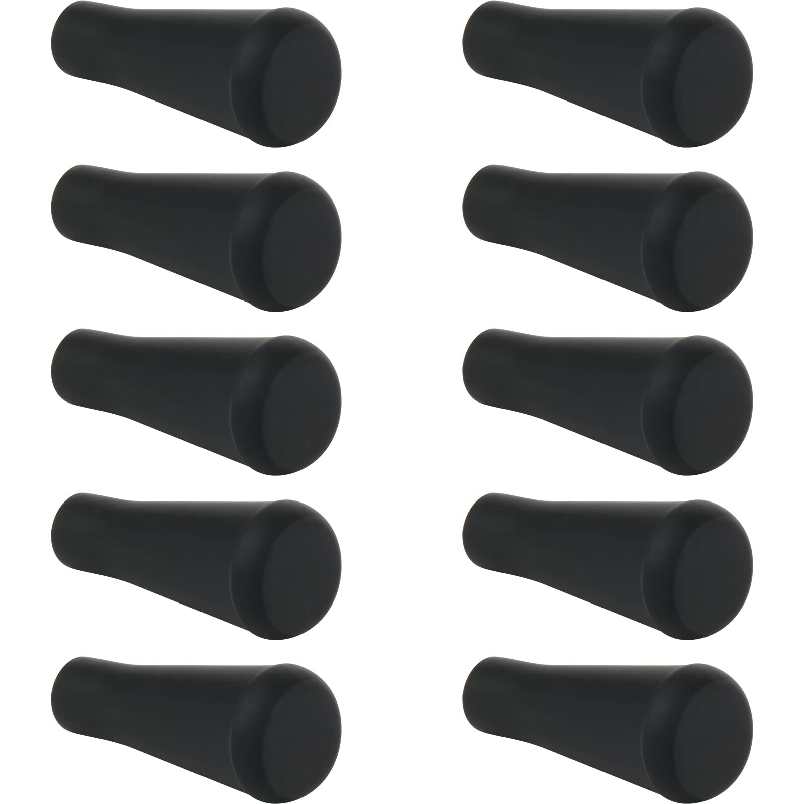 Bluecell 10pcs Black Color Soft Rubber Arrowheads Archery Hunting Game Practice Safety Arrow Tips