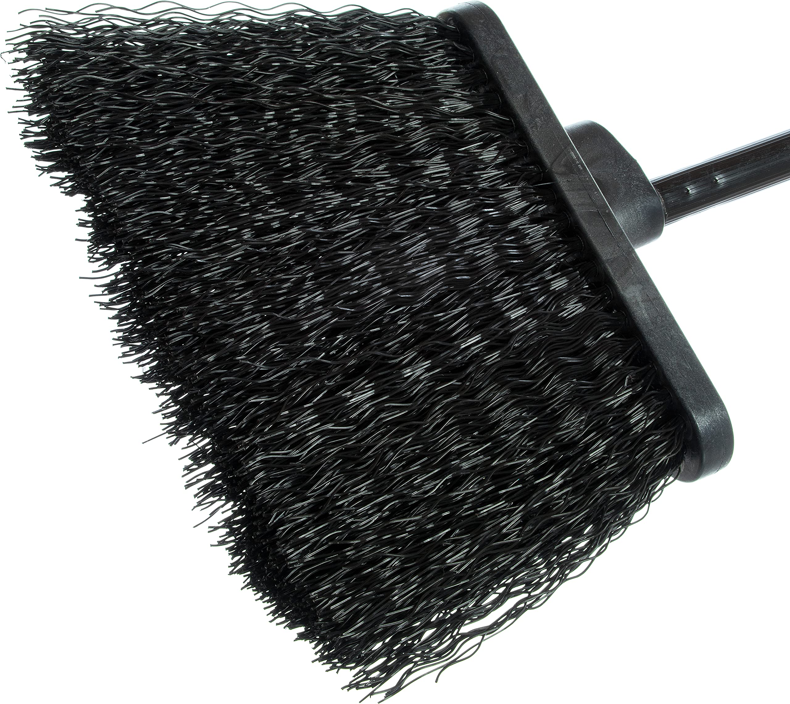 SPARTA 3688403 Flo-Pac Duo Sweep Synthetic Unflagged Warehouse Broom with Metal Handle, 7" Trim x 13" Width Bristle, 48" Overall Length, Black