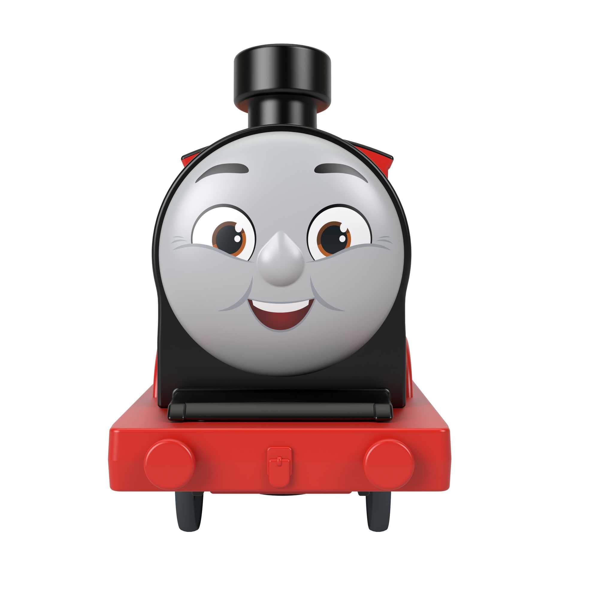 Thomas & Friends Motorized Toy Train James Battery-Powered Engine with Tender for Pretend Play Preschool Kids Ages 3+ Years