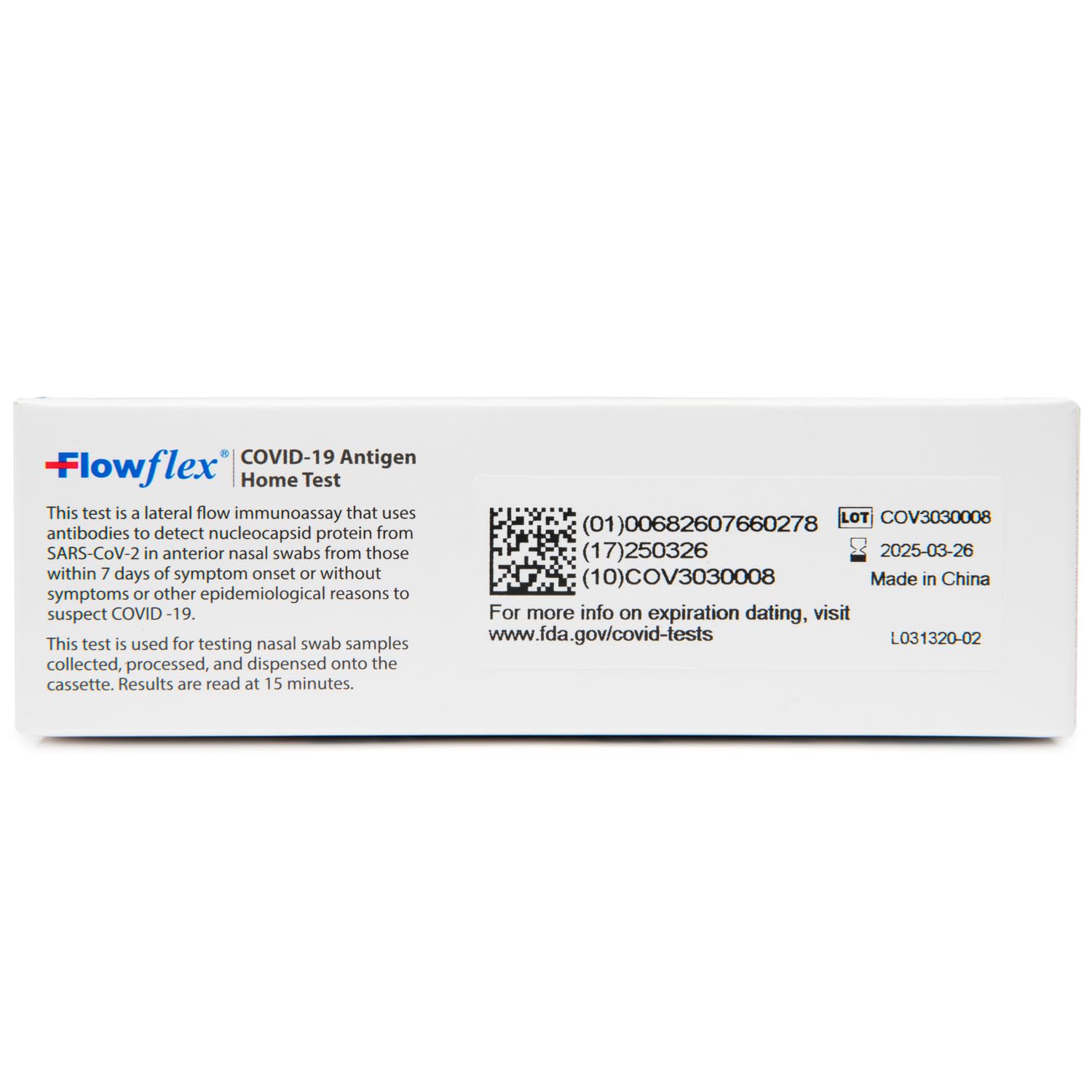 Flowflex COVID-19 Antigen Home Test kit, 1 Pack, 2 Tests Total. FDA EUA Authorized OTC at-Home Self-Test, Non-invasive Nasal Swab, Easy to Use and No Discomfort, Results in 15 Minutes