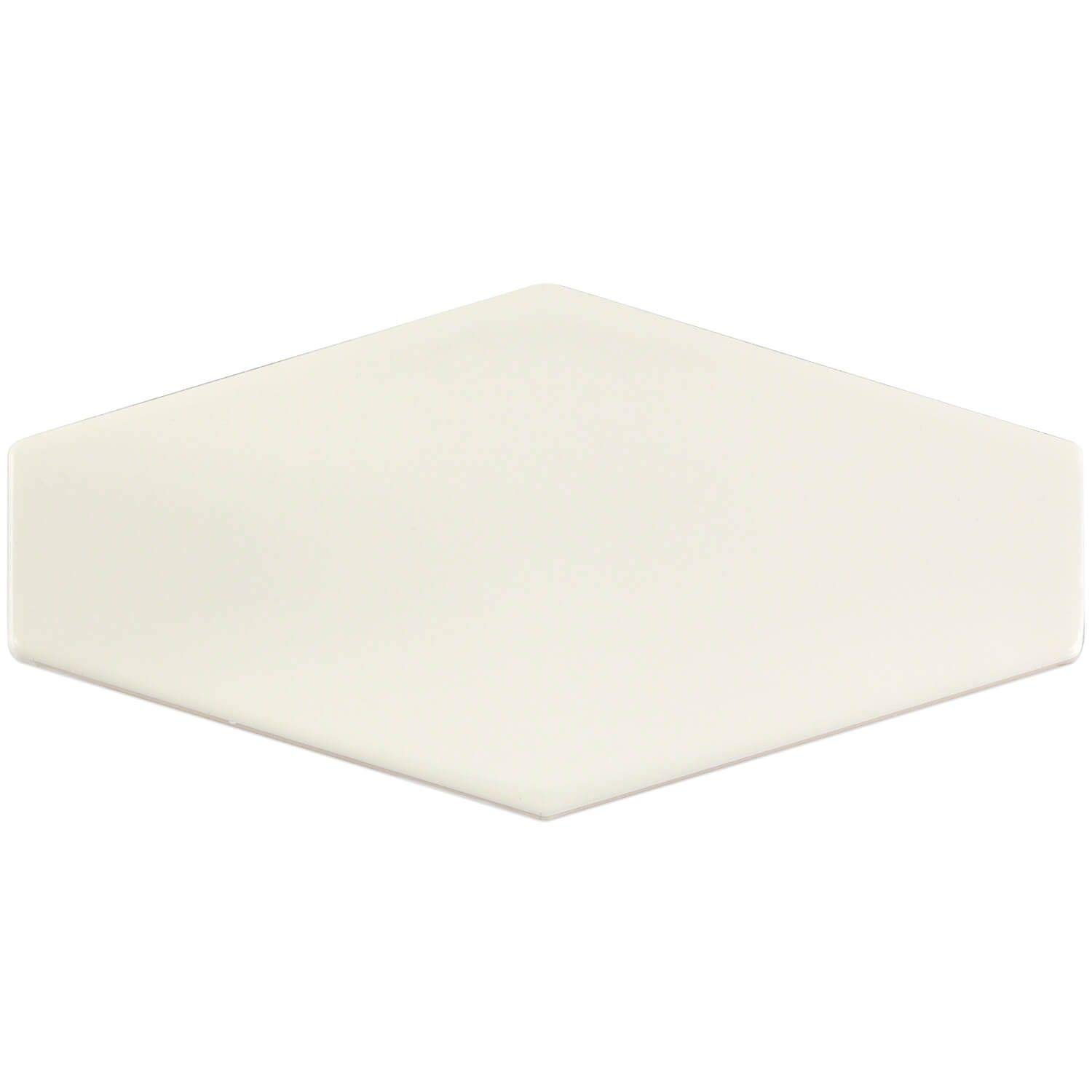Birmingham Hexagon Vanilla 4 in. x 8 in. Glazed Ceramic Tile Sample
