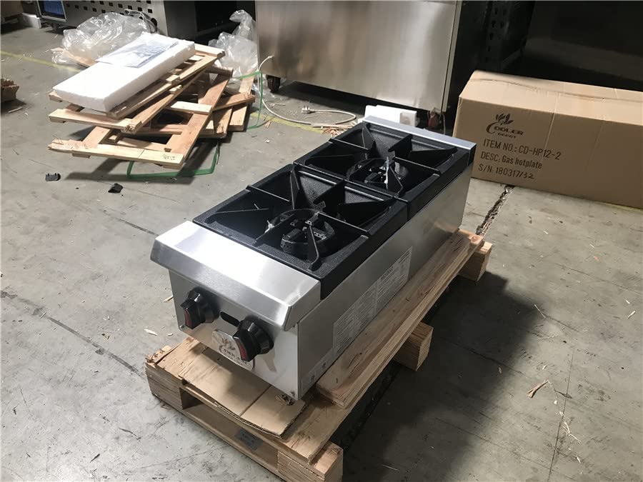 NSF Commercial Natural Gas Range/Hot Plate (2 Burner)