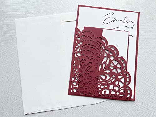 PAVER RED/WINE/BURGUNDY Cardstock Paper - 8.5 x 11 inch 80 lb. Cover - 25 Sheets from Cardstock Warehouse
