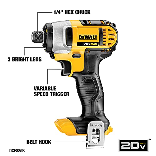 DEWALT 20V MAX* Cordless Drill Combo Kit , 8-Tool (DCK883D2)