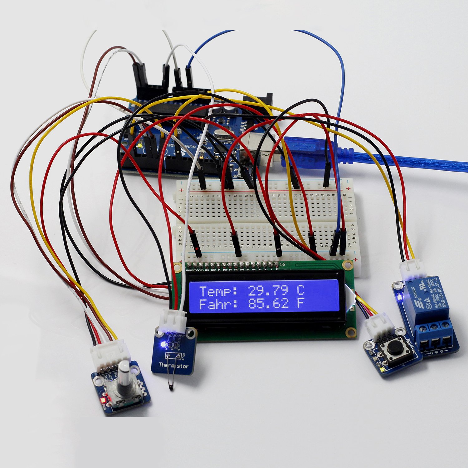 SunFounder Ultimate 2560 Sensor Kit V2.0 Compatible with Arduino R3 Mega2560 Mega328 Nano - Including 98 Page Instructions Book