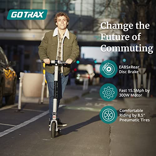 Gotrax XR Ultra Electric Scooter, LG Battery 36V/7.0AH Up to 18 Miles Long-range, Powerful 300W Motor & 15.5 MPH, UL Certified Adult E-Scooter for Commuter (Gray)