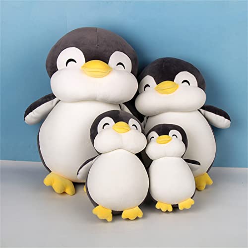 SEENEEY Plushies Penguin Stuffed Animal Toys,Fat Penguin Plush Doll Boy Girl Girlfriend Valentine's Day Gift Cute Pillow (Grey,9.8in)
