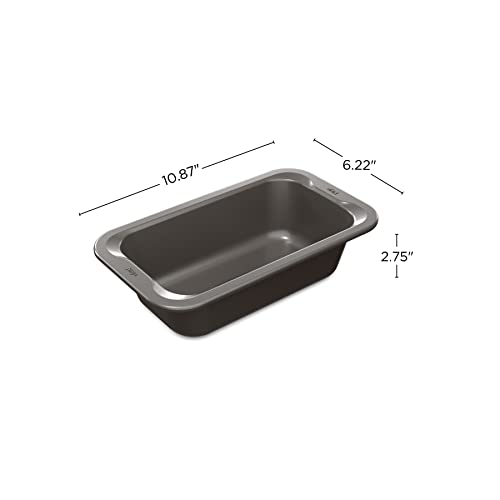 Ninja B30509 Foodi NeverStick Premium 9 inch x 5 inch Loaf Pan, Nonstick, Oven Safe up to 500⁰F, Dishwasher Safe, Grey (Pack of 2)