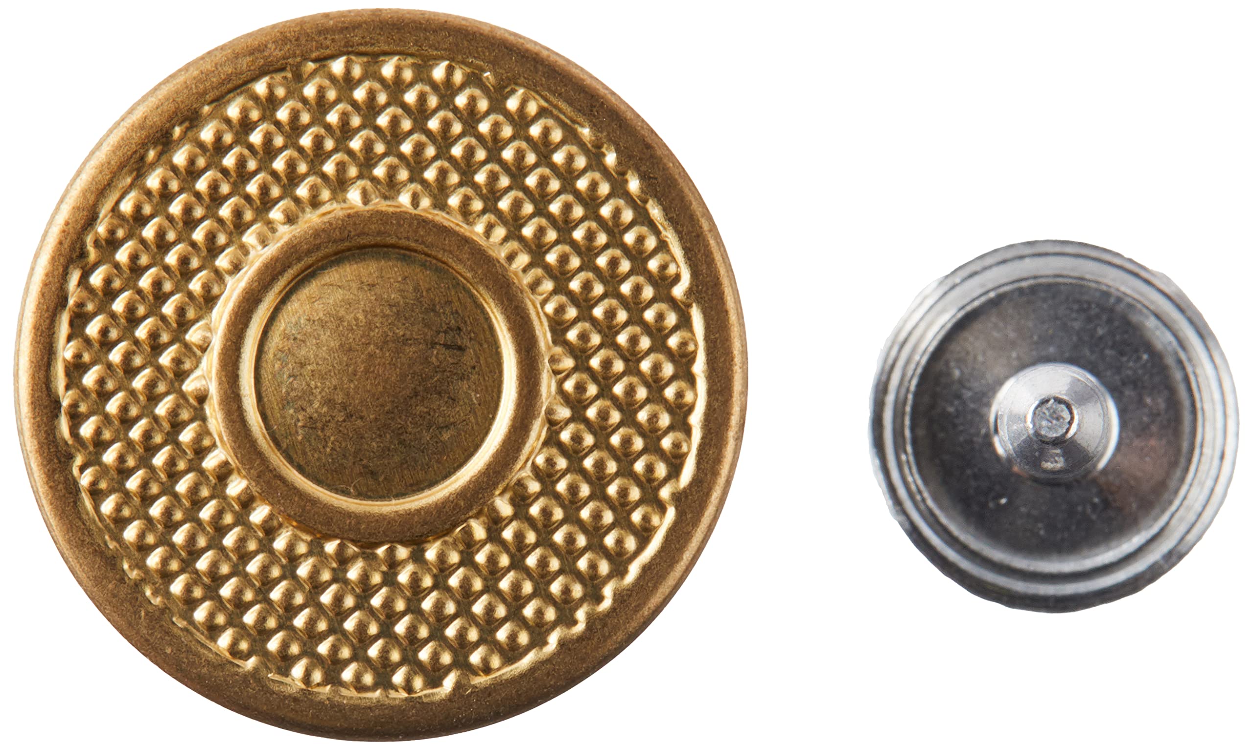 Carhartt Men's Rugged Flex, Elastic Suspender Replacement Buttons, Antique Brass, One Size