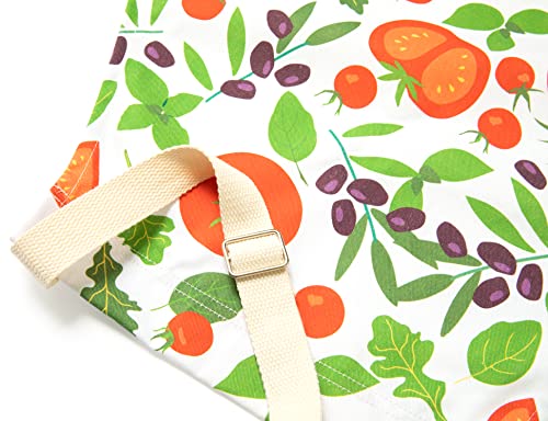 Pookie Home Pomodori Apron | Double Pockets, Adjustable Straps Unisex Bib Apron | Premium Durable Fabric | Comfortable for Kitchen, Chef, Server, Barber, Stylist, Grill