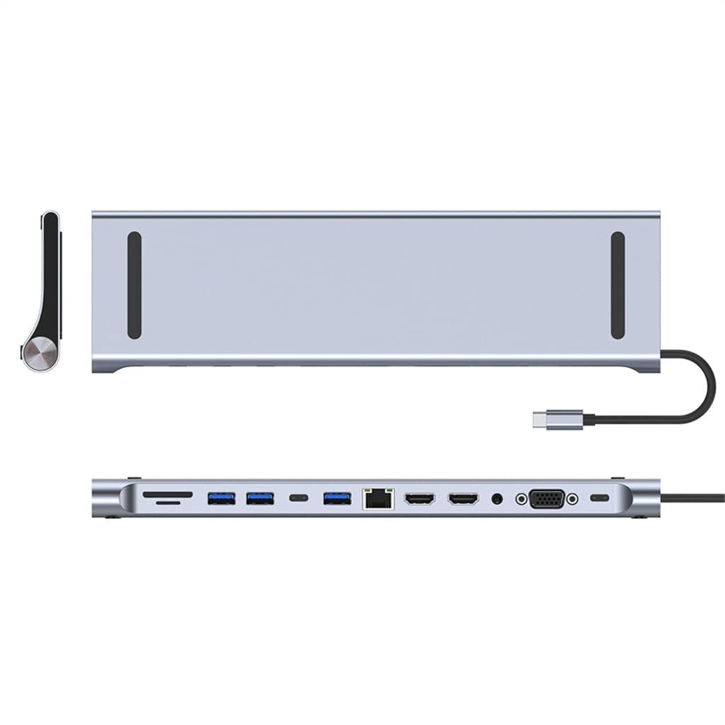 CXDTBH USB HUB 3 0 Type C 4K Compatible TV Monitor Video Converter RJ45 Ethernet SD TF Card Reader PC