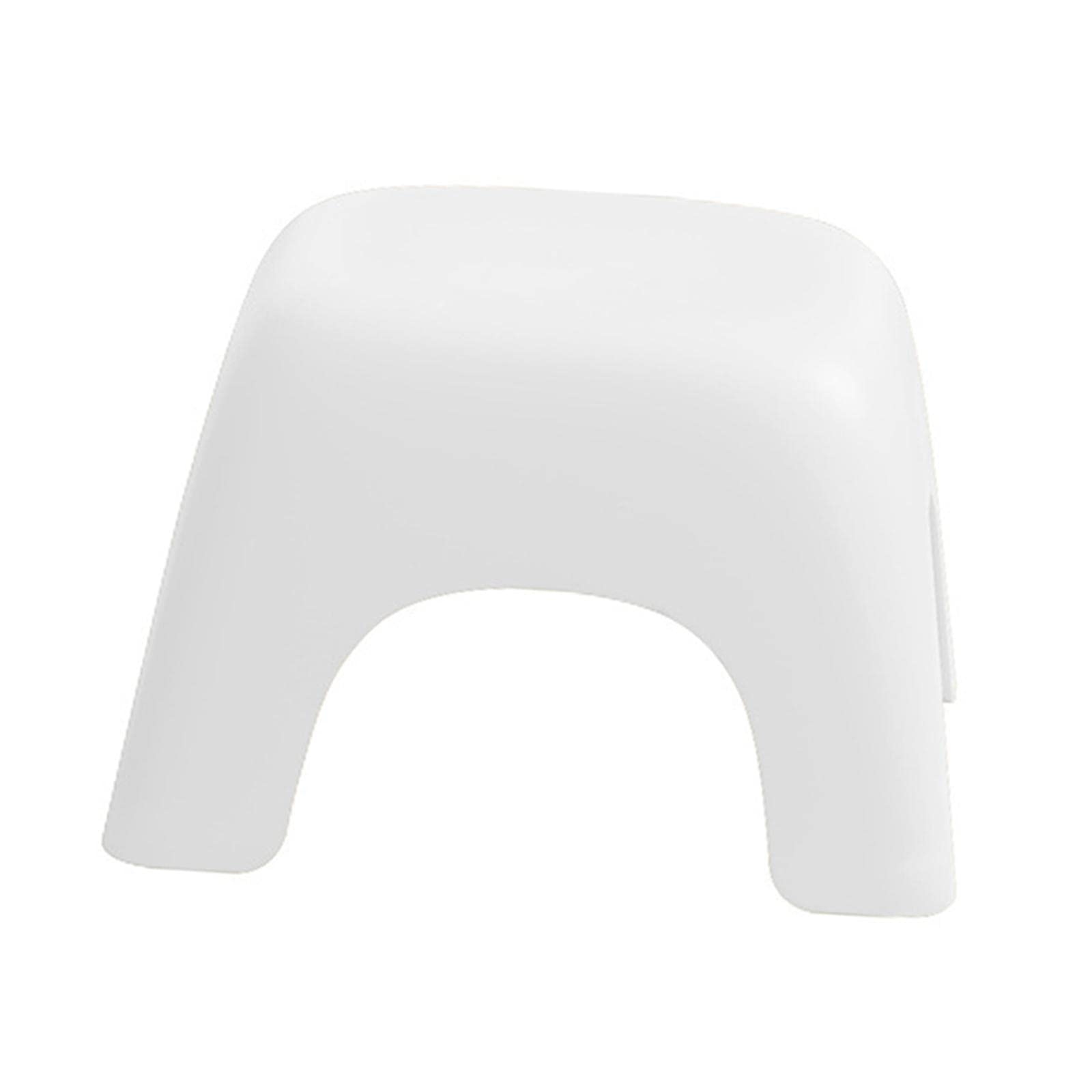 Dualoai Minimalist Modern Ottoman Footrest Non Stool Kids Chair Non Stool Chair Stool for Training B, White