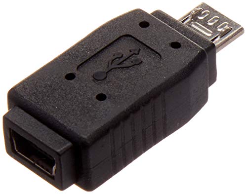 StarTech.com Micro USB to Mini USB 2.0 Adapter M/F - Micro to Mini USB Adapter - Mini USB Adapter - Micro USB to Mini USB (UUSBMUSBMF), Black