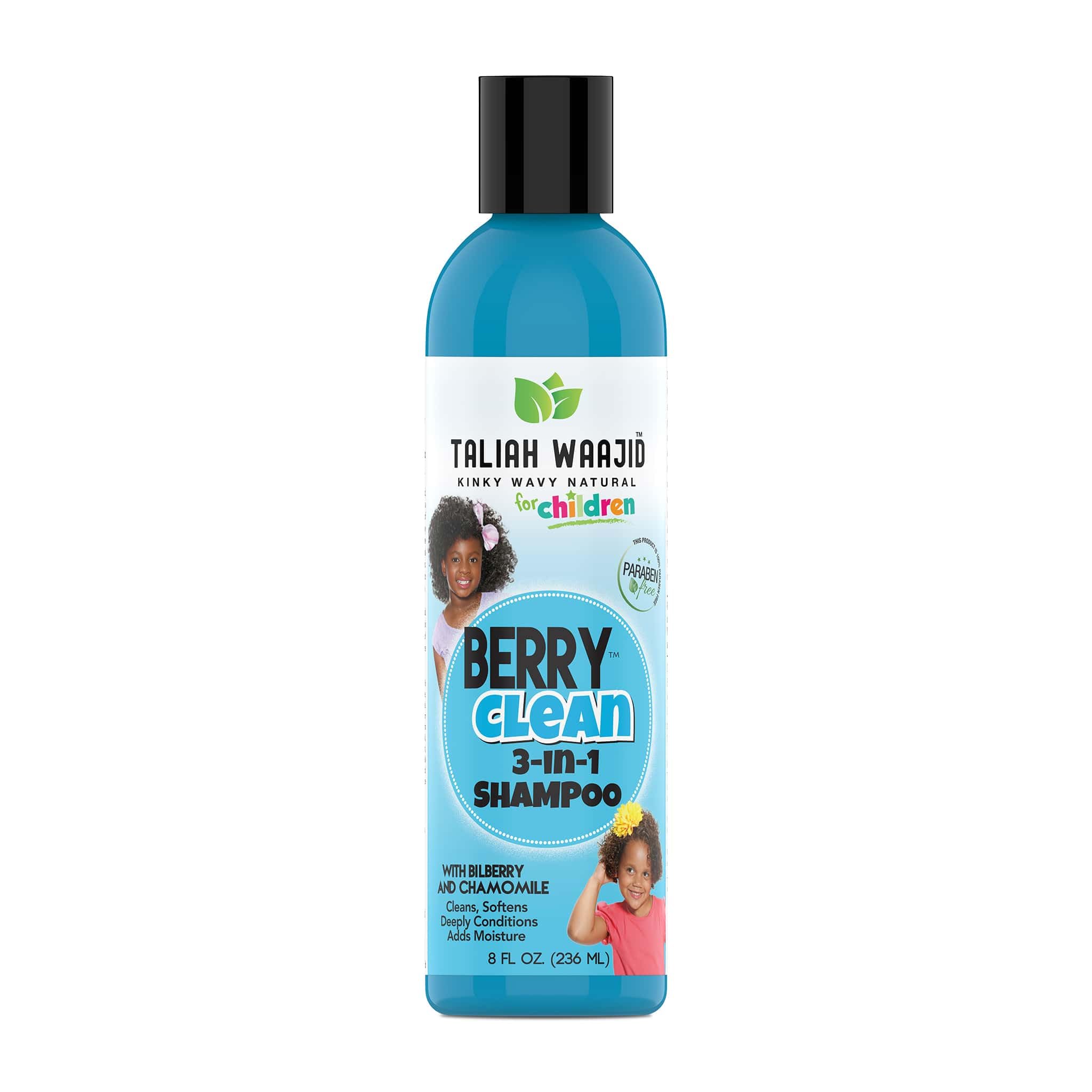 Taliah Waajid Kinky Wavy Natural Clean Three in One, Berry, 8 Ounce