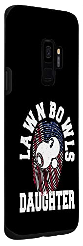 Galaxy S9 American Flag Fingerprint Patriotic Lawn Bowls Daughter Case