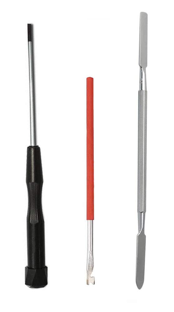 Jiayouy Woodwind Instrument Repair Tool Kit Spring Hook Double Headed Flat Pad Screwdriver Set for Sax Clarinet Oboe Flute Piccolo 3PCS