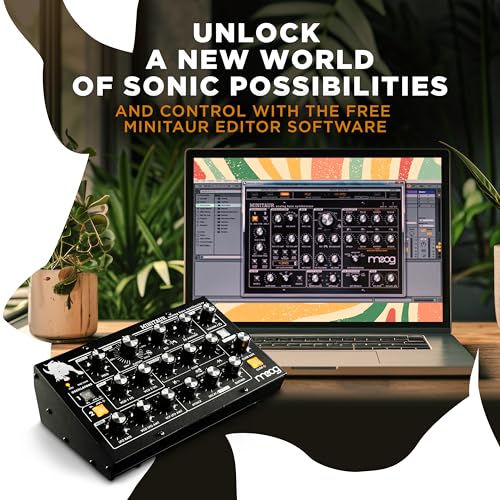 MOOG Minitaur - Analog Bass Synthesizer Module with Headphone Amp, 128 Presets, Software Editor
