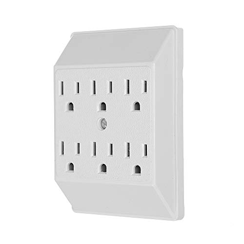 Eaton 1146W-SP 15-Amp 125-Volts Six Outlet Tap Duplex Receptacle, White