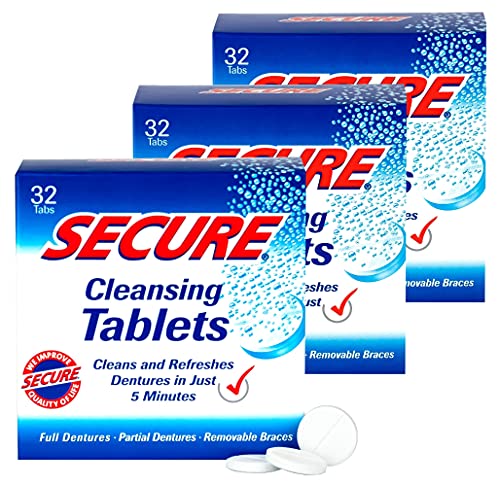 Secure Cleansing Tablets 32 tabs (3 boxes of 32)
