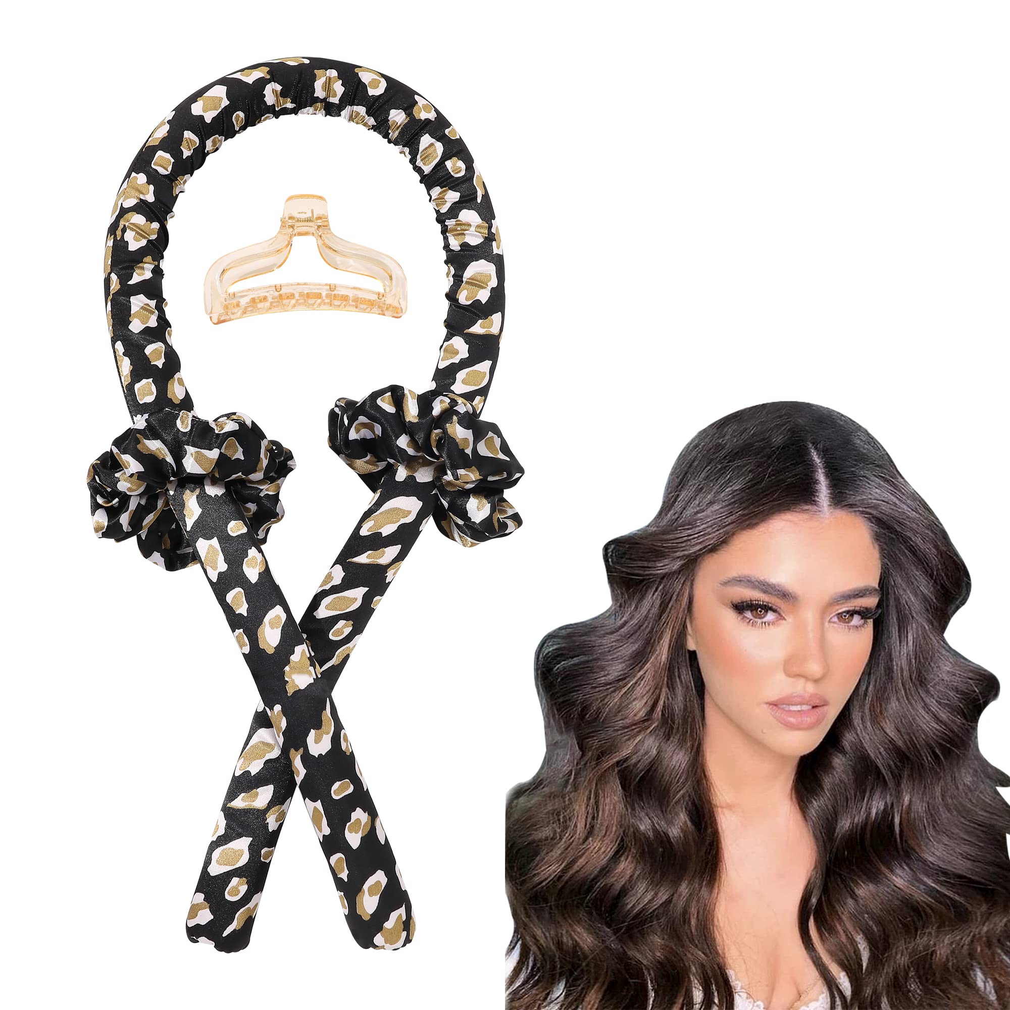 Heatless Curler Curling Rod Headband Overnight Curls Waves Satin Jumbo Large Big No Heat Hair Roller for Women