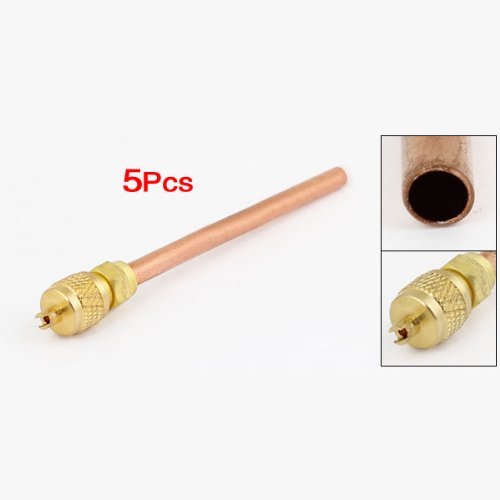 GBSTORE 5 Pcs Air Conditioner Spare Part 6mm Copper Tube OD Filling Access Valve Monodirectional CT-340