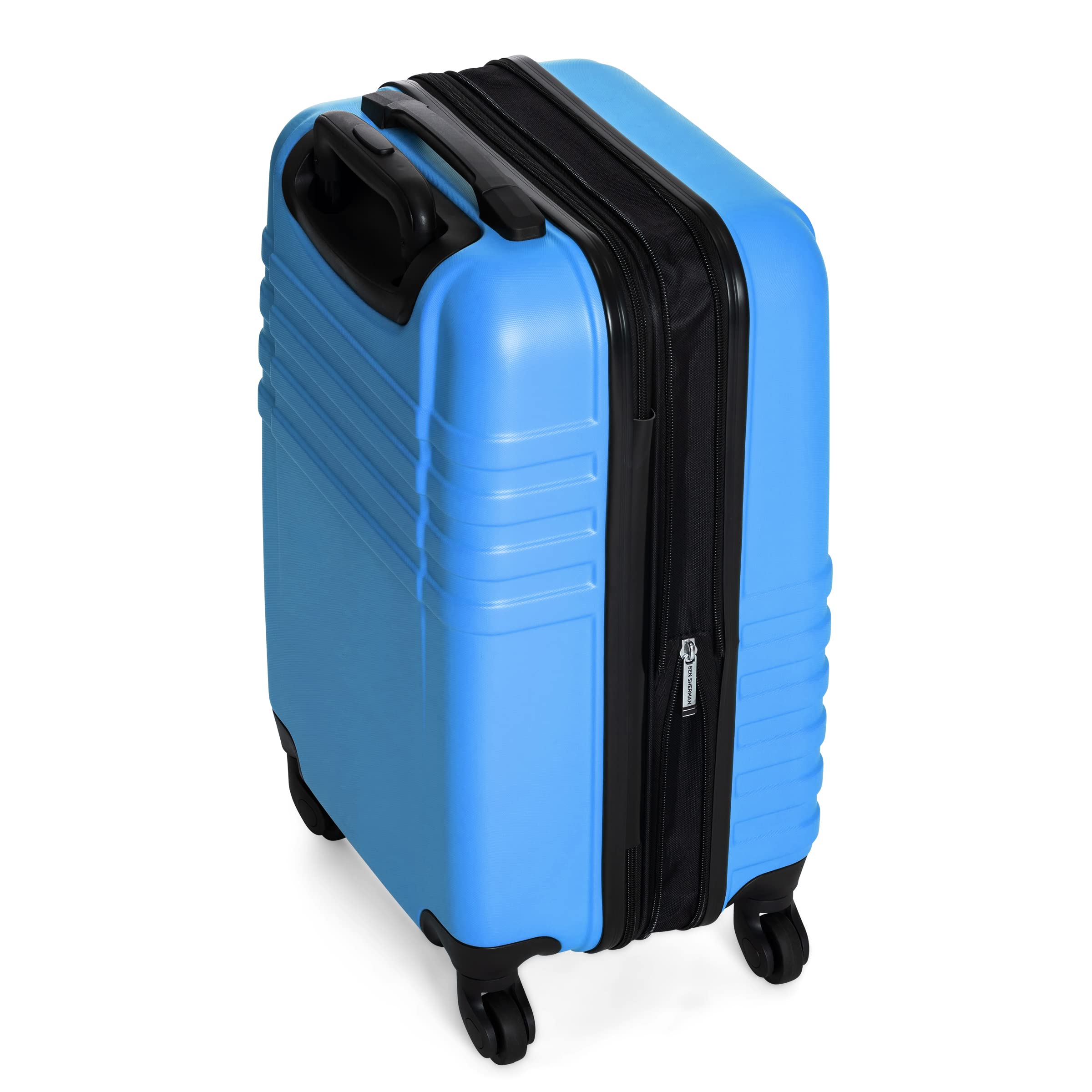 Ben Sherman Hereford Spinner Travel Upright Luggage, Brilliant Orange, 24-Inch Checked