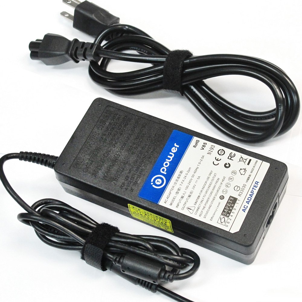 T-Power Charger for Auria EQ276W EQ276WN 27" WQHD Korean IPS LED Monitor 2560x1440 Resolution Replacement Power Supply Cord Ac Dc Charge