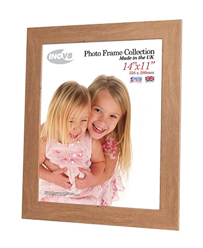 Inov8 Framing Inov8 British Made Traditional Picture/Photo Frame, Orchard Pippy Oak, 14x11 Inch (36x28cm), 20.32 x 15.24 x 3.0 cm, 2 Pack