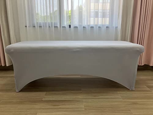 KULLAMEE Silver Grey Lash Bed Cover fitted for 6FT Lash Table or Massage Bed Lash Extension Bed Spandex Bed Cover (Silver Grey 1PC)