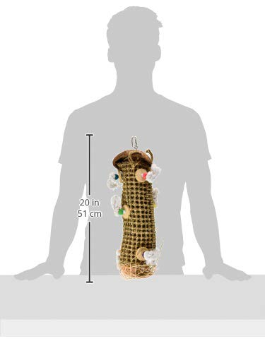 Penn-Plax Natural Weave Kabob Bird Perch Toy, 18-inch