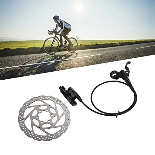 BOTEGRA Left Front Brake, Forging Caliper Double Piston Lightweight Bike Disc Brake Aluminum Alloy Handle Integrated Cylinder for Road Bike