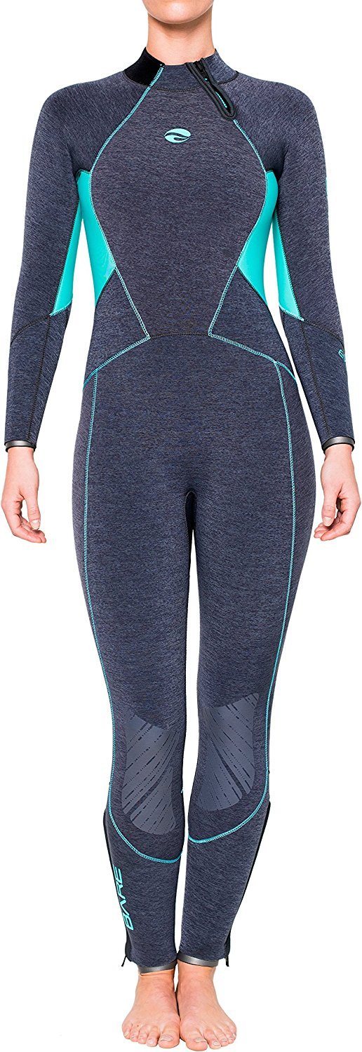 Bare Evoke 5mm Full Wetsuit (Aqua, 06)
