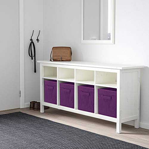 ShellKingdom Storage Bins, Foldable Fabric Storage Cubes and Cloth Storage Organizer Drawer for Closet and Toys Storage,2 Pack(Purple)
