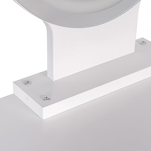 Kindmin Makeup Vanity Table Set with 3 Modes Adjustable Lighted Mirror Cushioned Stool, Dressing Table for Small Space