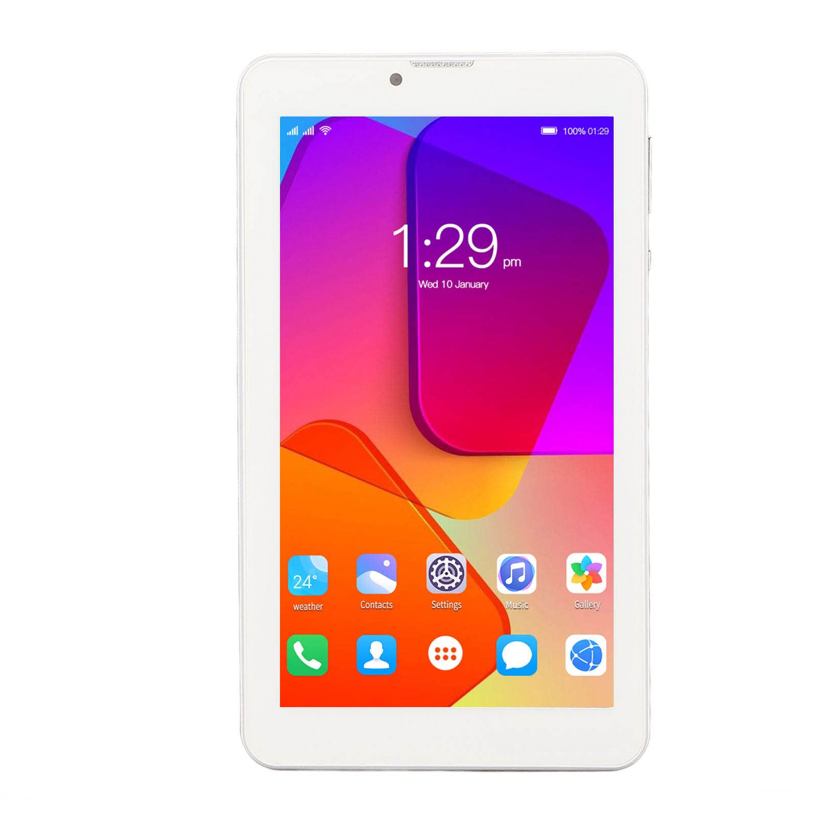 Bewinner 7 Inch Tablet for Android 10, 1280x800 IPS HD Screen, 2GB RAM 32GB ROM, Octa Core CPU, Dual SIM 3G Calling Tablet, Dual Band WiFi Tablet PC (US Plug)