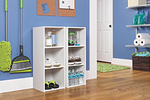 ClosetMaid 8987 Stackable 3-Shelf Organizer, White