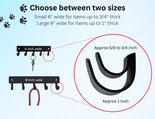 The Metal Peddler Beagle Dog - Key Holder & Leash Hanger for Wall - Large 9 inch Wide - Made in USA; Gift for Dog Lovers