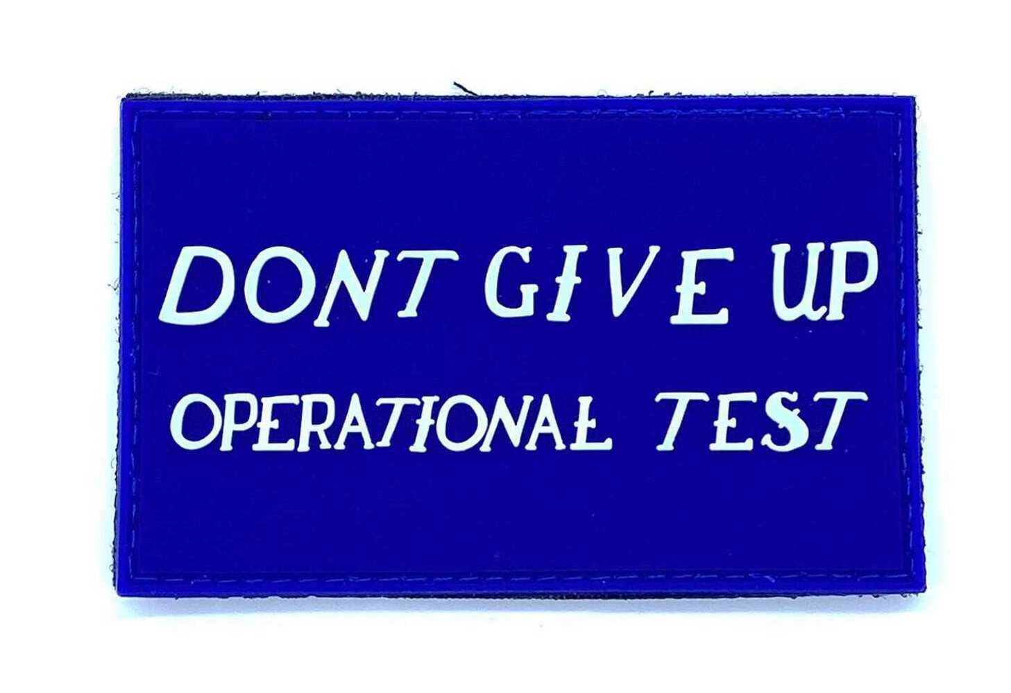 Don't Give Up Operational Test VX-9 Vampires PVC Patch - with Hook and Loop