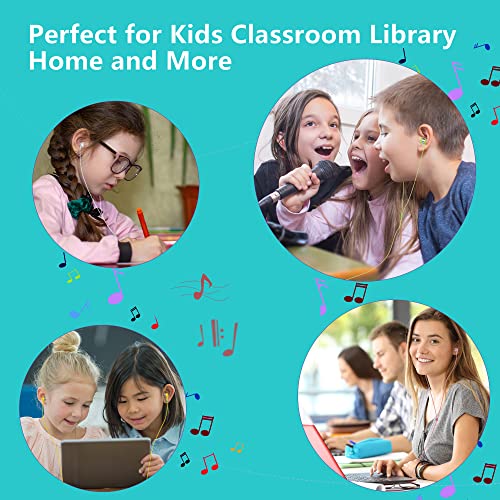 Hi world ZXQZYM 30 Packs Bulk Earbud Headphones for Classroom Kids,Wholesale Earphones Individually Bagged for Students,School,Library,Museums(Multi Color)