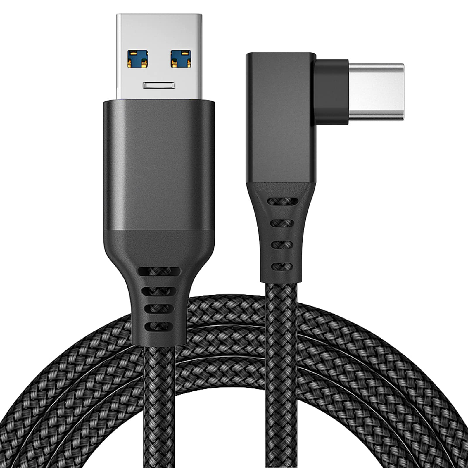 BWWNBY Travel Fast Charging Durable Link Cable Portable Gaming PC for Oculus Quest 2(Black,Size:5m)