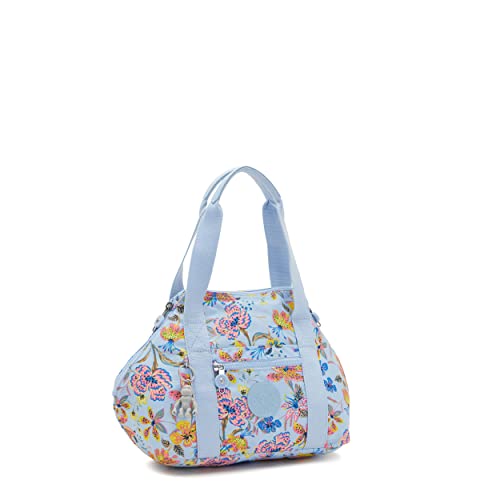 Kipling Women’s Art Mini Tote Bag, Lightweight Small Weekender, Nylon Travel Handbag, Wild Flowers