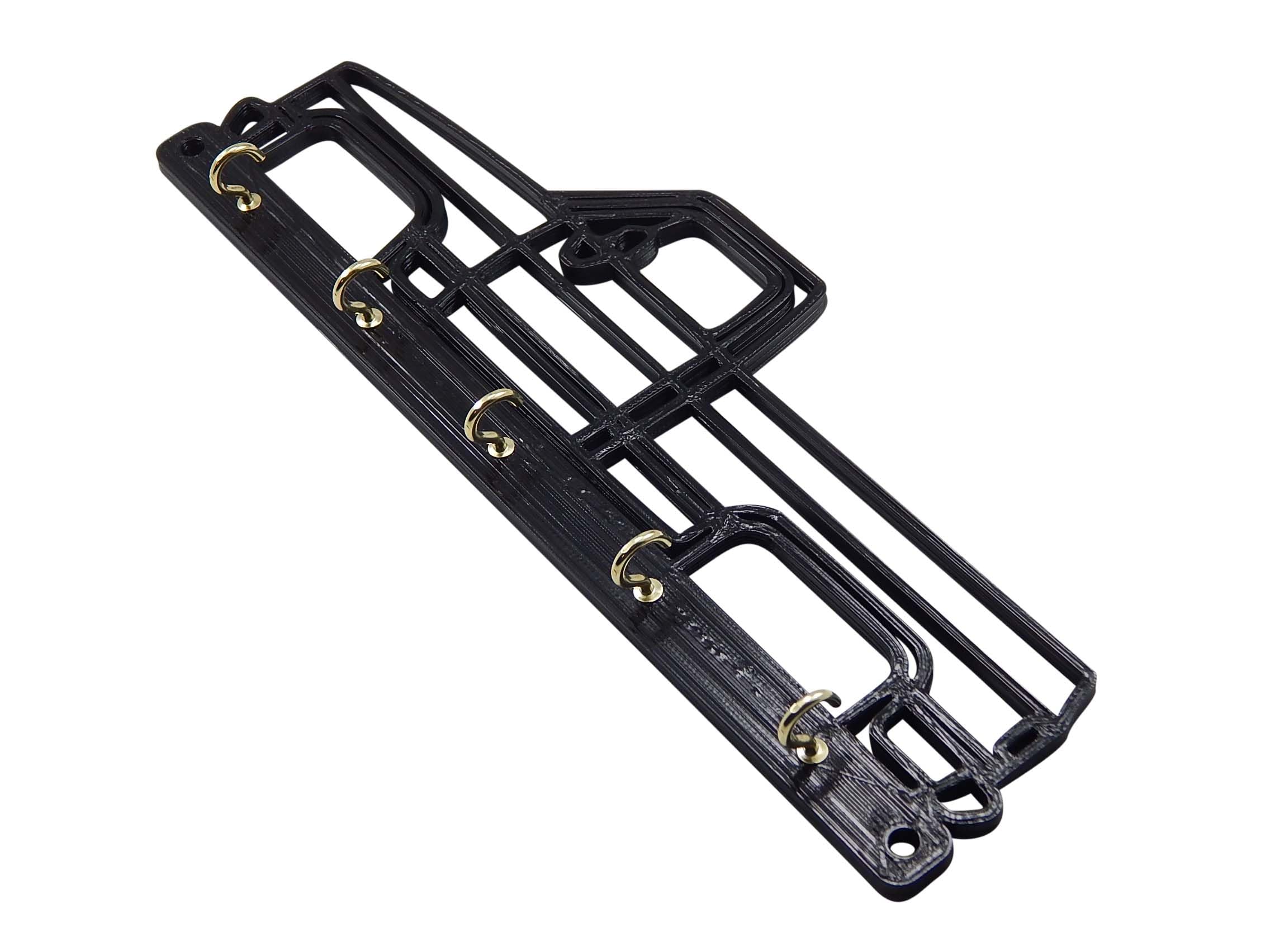 Generic Key Holder Hanger Rack Compatible with Chevy Chevrolet 1987 C10 Square Body Pickup Keys and Keychains Accessory, Black