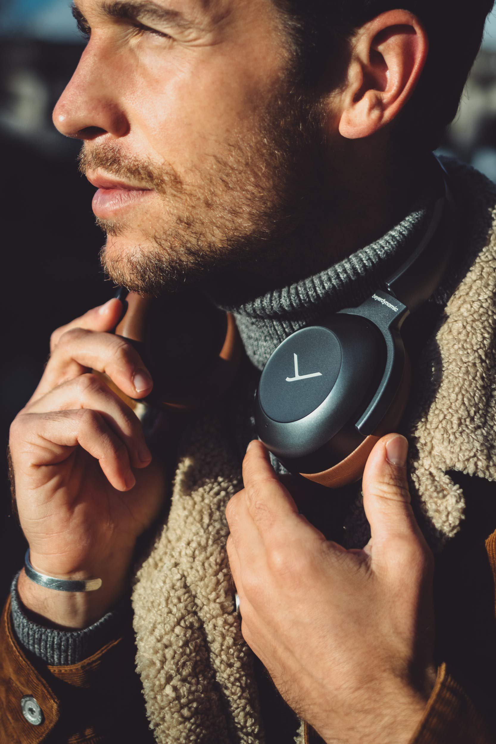 beyerdynamic Lagoon ANC Explorer Bluetooth Headphones with ANC and Sound Personalization Grey/Brown