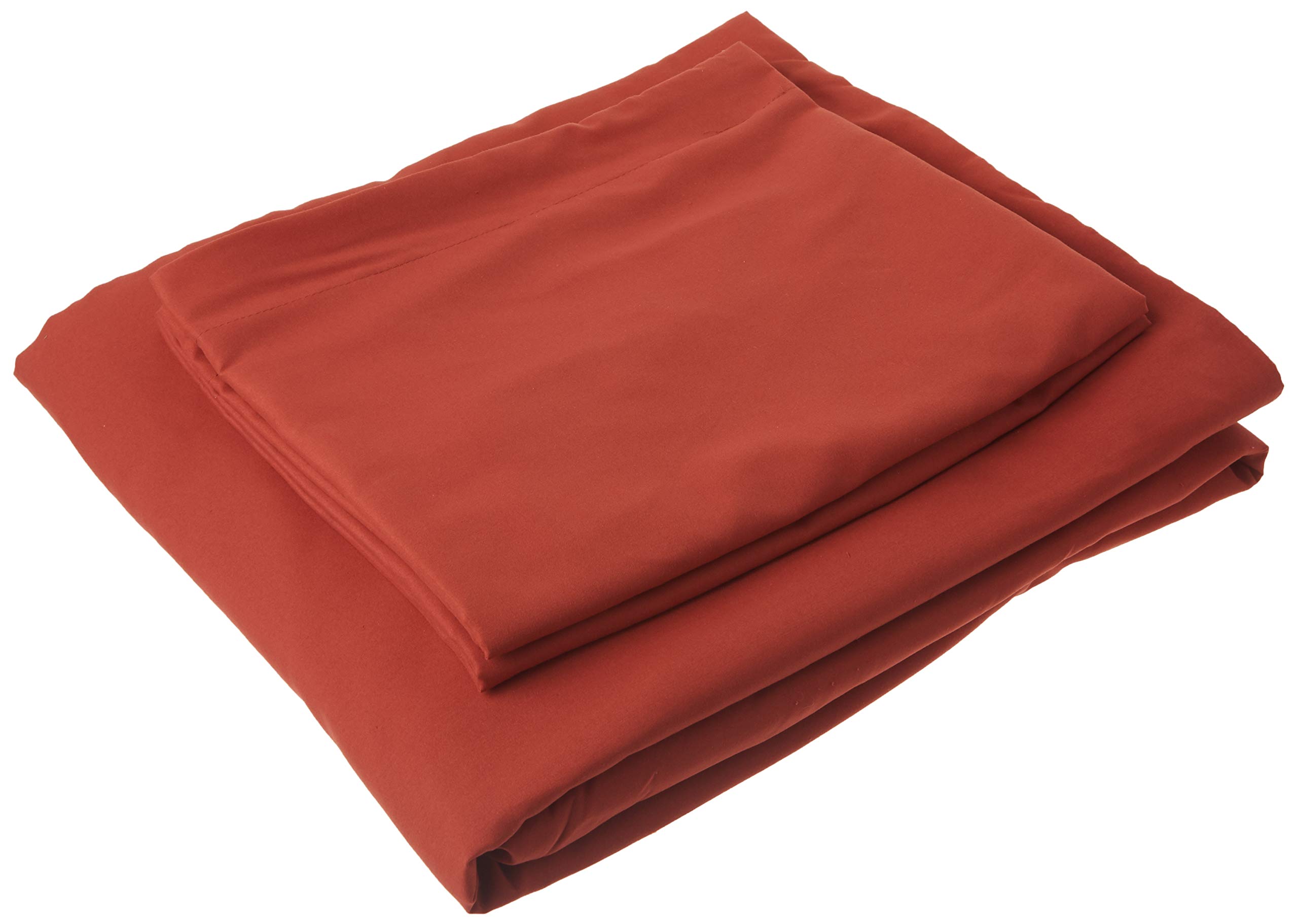 Elegant Comfort ® 1500 Thread Count - Wrinkle Resistant - Egyptian Quality 3pc Duvet Cover Set, Solid, King/Cal-King, Rust