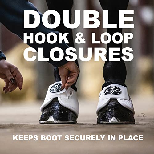 Professional's Choice Ballistic Overreach Bell Boots for Horses | Superb Protection, Durability & Comfort | Quick Wrap Hook & Loop | Sold in Pairs | Small Turquoise