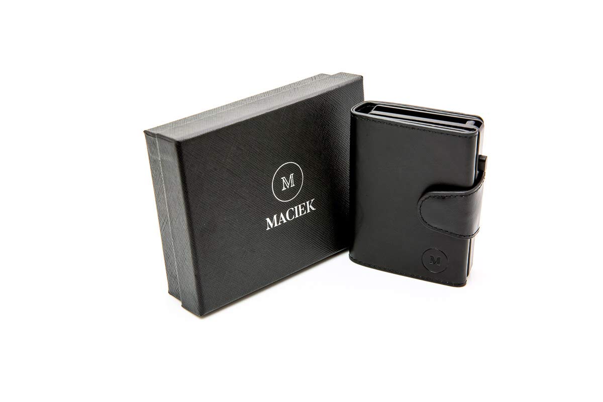Maciek Le Big Boss RFID Wallet and Card Holder Genuine Leather - Minimalist - RFID Blocking - Men's RFID Wallet - Women's RFID Wallet
