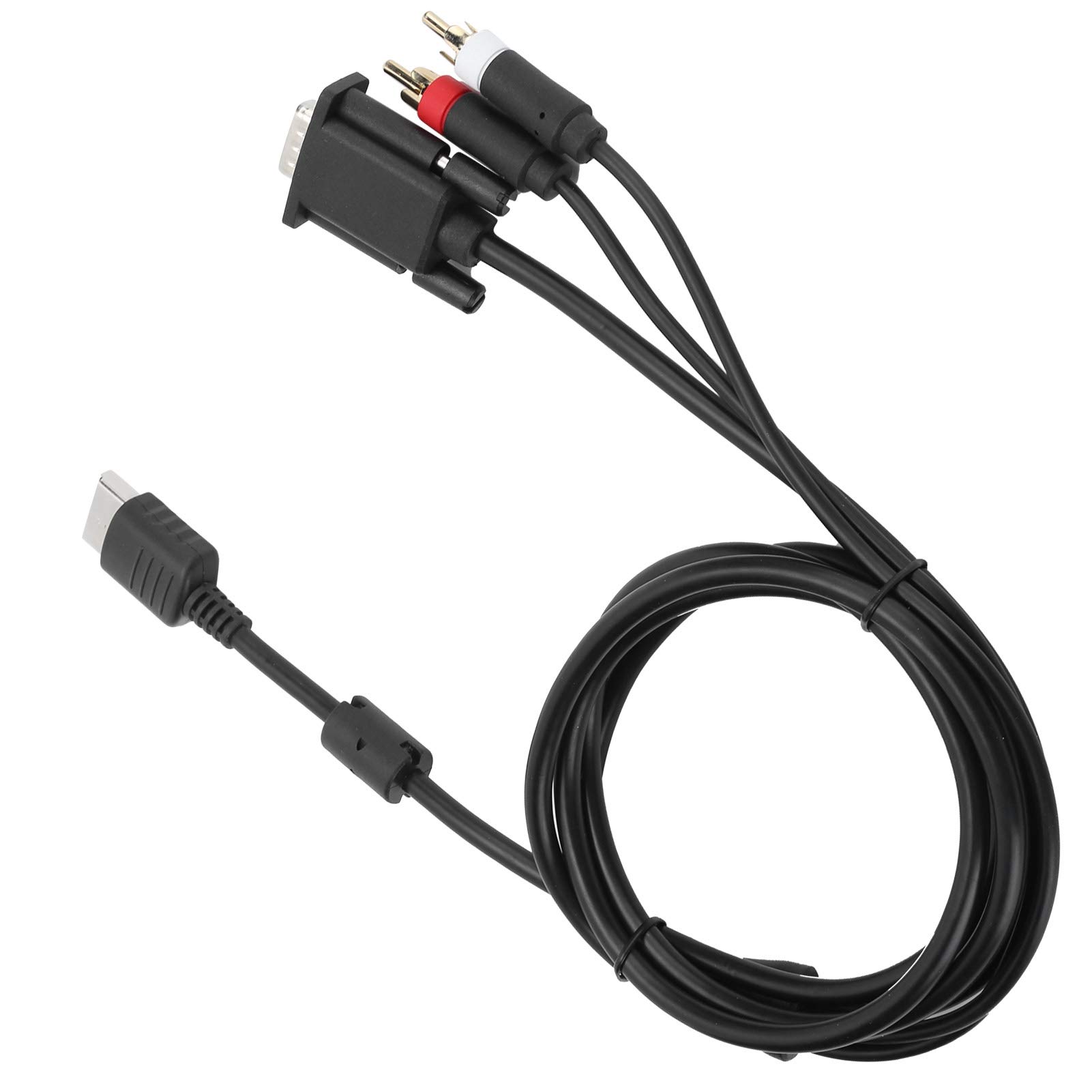 VGA High Definition Cable, Flexible Wear‑Resistant Audio Conversion Cable, VGA Cable with Audio Converter, for DC